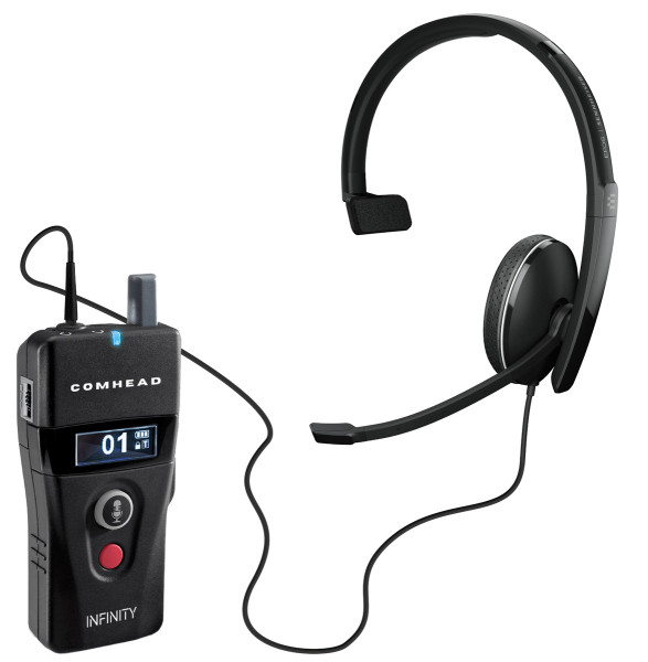 Comhead Infinity Tour Guide Set mit Komfort-Headsets Mono