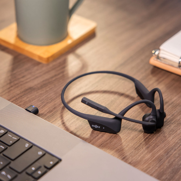 Shokz OpenComm 2 UC BT Bluetooth Knochenschall-Headset inkl. USB-C ...